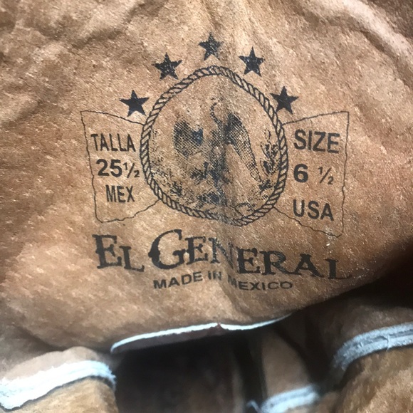 El General | Shoes | Mens 6 2 El General Raisedstitch Leather Boot ...